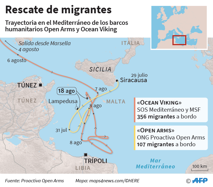 Salvini, ministro del Interior de Italia, no afloja y el Open Arms está ...